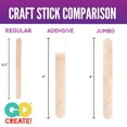 Go Create Wooden Craft Sticks, 50-Pack Real Wood Craft Sticks - Walmart.com