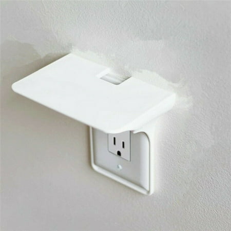 Wall Outlet Shelf Socket Phones Holder Organizer Kitchen Bathroom ...