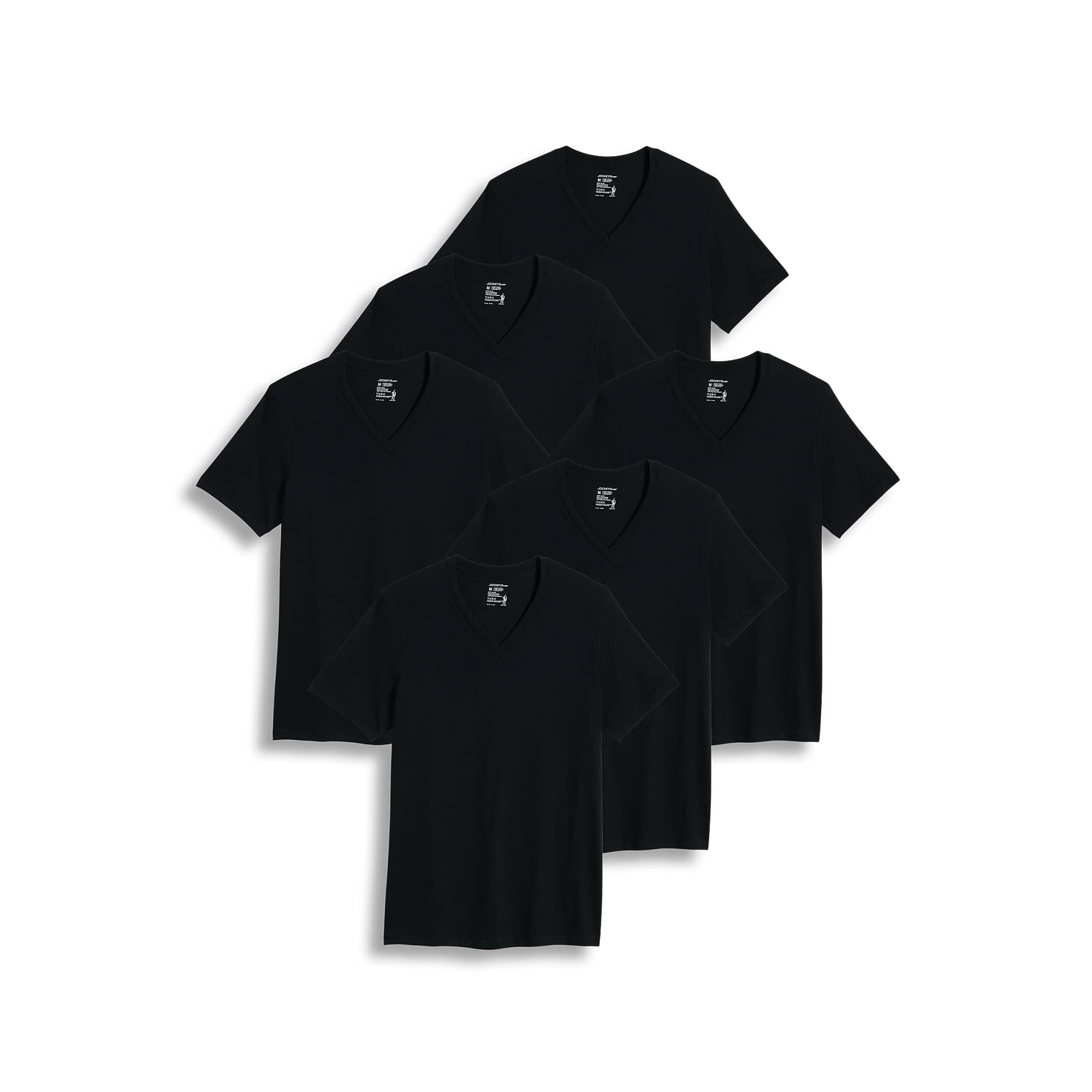 Click here for Jockey Big & Tall Classic V-Neck Undershirt - 6 Pa... prices