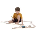 Conductor Carl Kids Wooden Railway Track Play Set (56 Pieces) - Walmart.com