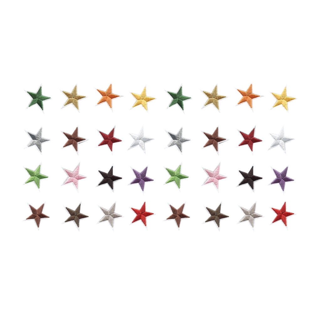 Frcolor Patches Applique Iron Sew Appliques Clothes Girls Star ...