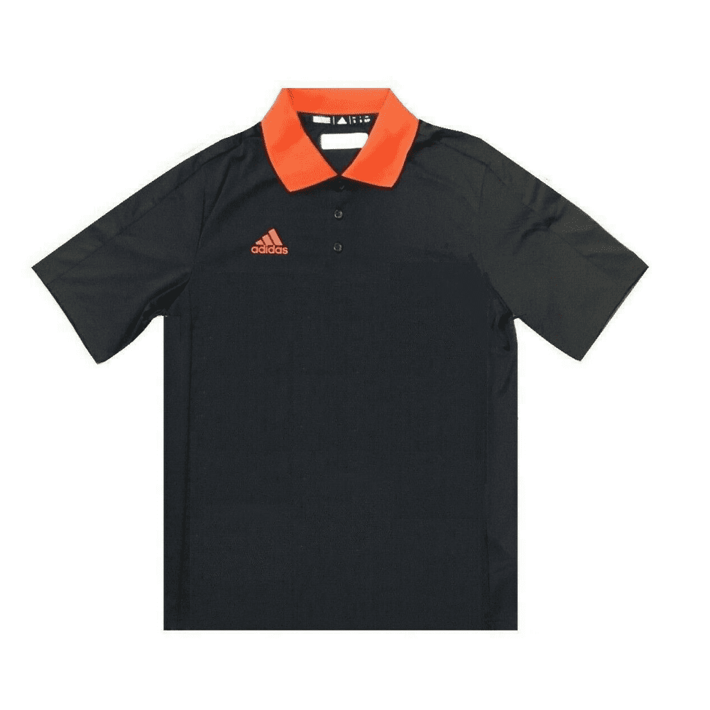Adidas Men's Game Built Polo,Black / Orange , M - Walmart.com