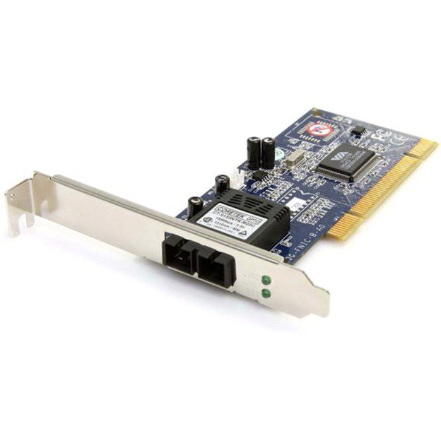 StarTech.com 100 Mbps Full/Low Profile MM SC Fiber PCI NIC Card ...