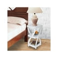 212 Main 5249 3 Tier White Wood Twisted Side Table - Walmart.com