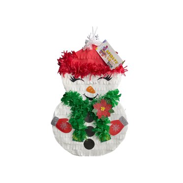 Snowman Pinata, White, 14in x 20in - Walmart.com
