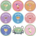 8 Pcs Cocktail Diamond Painting Coasters DIY Kit, Classic Drink Themed ...