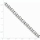 925 Sterling Silver Polished Box Catch Closure Rhodium Plated Diamond ...