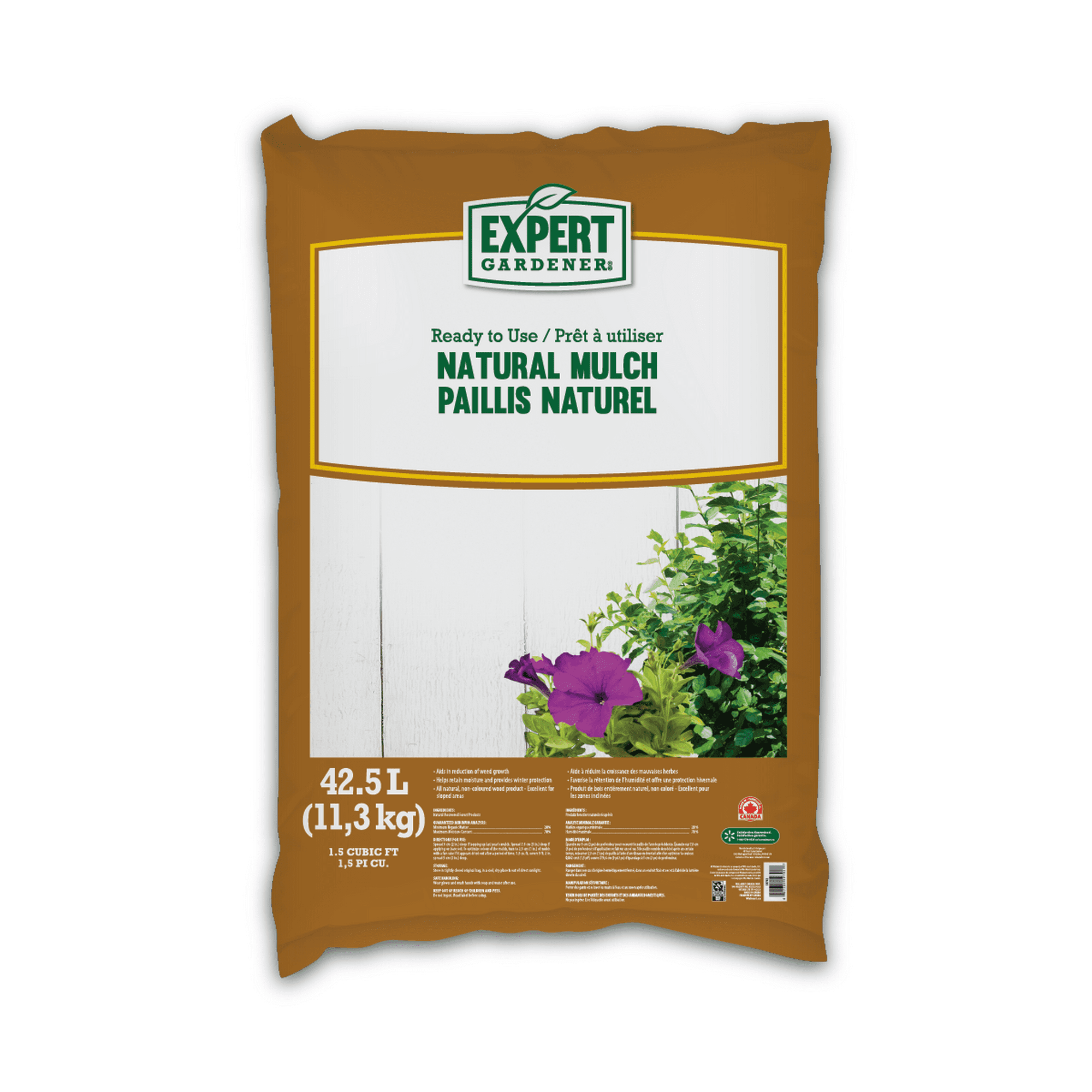 Click here for Expert Gardener Natural Mulch 1.5 Cuft (42.5 L) 1.... prices