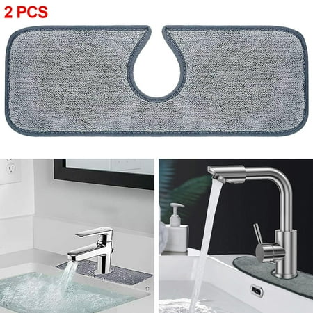 Faucet Absorbent Mat Microfiber Keep Drying for Stains Preventer ...