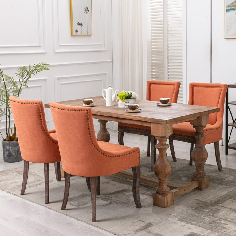 Orange Light Wood Dining Room Chairs Spool Dining Chairs Making It