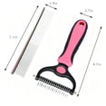 Homellea Double-sided Pro Pet Deshedding Brush, Dog Groomings Brushes ...