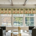 Corgi Dog Paw Print Valances for Windows, Rod Pocket Kitchen Valance ...