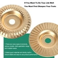 Wood Carving Disc, 4inch Angle Grinder Attachments Wood Shaping Disc ...