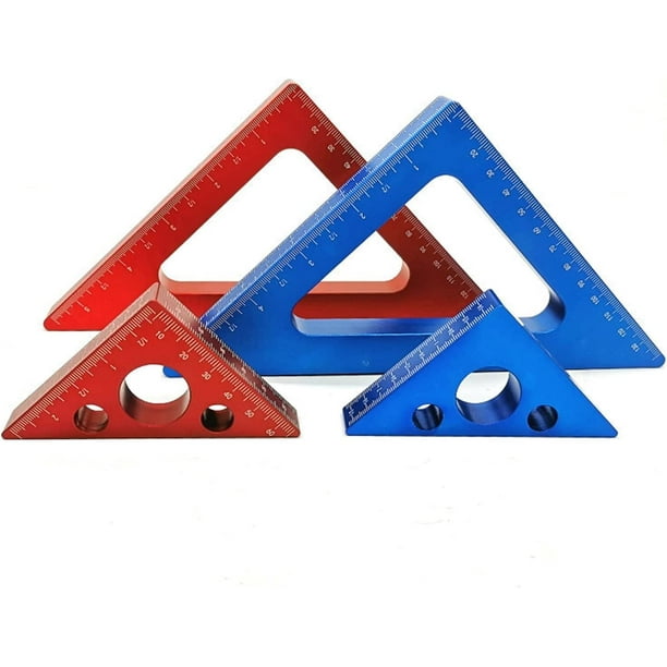 Measuring Tool 1 Piece of 45 Degree Aluminum Alloy Square inch Metric ...