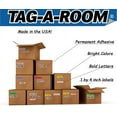 UBMOVE Multi-Colored Apartment Moving Labels, 60 Adhesive Color-Coded ...
