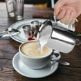 Manual Milk Frother 14oz/400ml Stainless Steel Frothing Pitcher With ...
