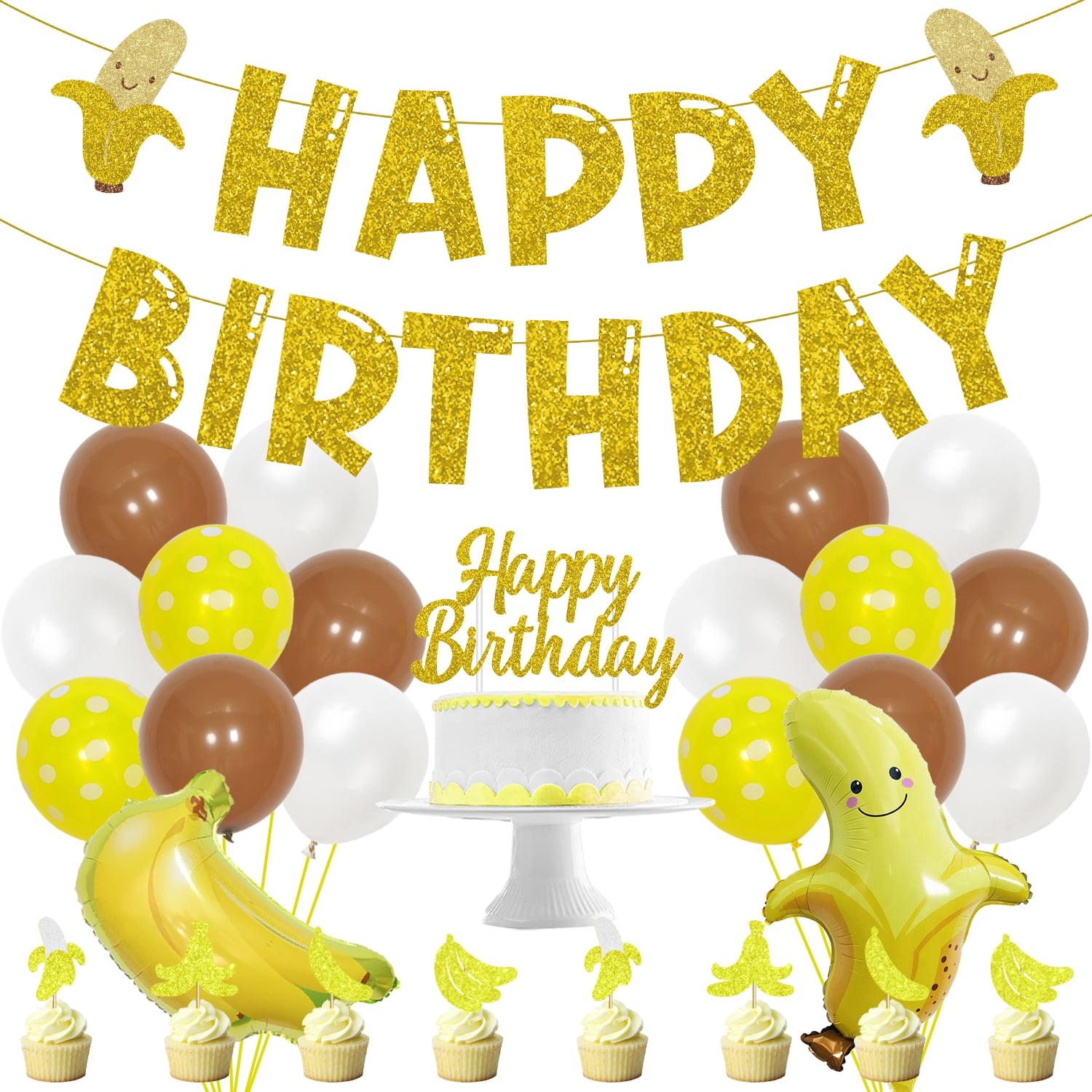 Bananas Birthday Party Decorations, Let's Go Bananas Tropical Birthday ...