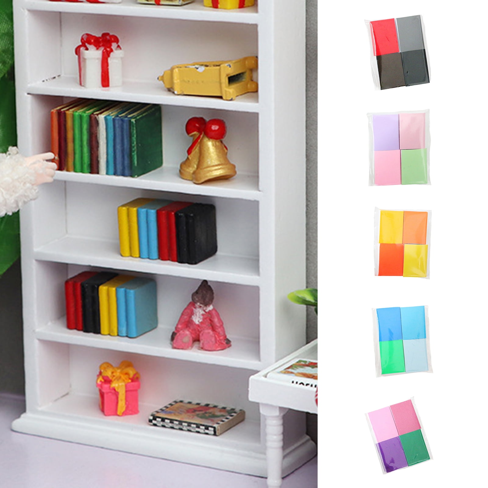 Hesroicy Mini Dollhouse Note Book Set - Realistic Paper Miniature Small ...