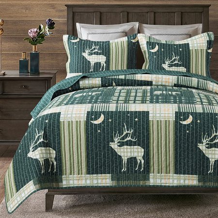 Queen Quilt Bedding Set - 3 Piece Cotton Bedspreads Luxurious Coverlet ...