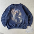 Bald Eagle Vintage Sweatshirt American Flag Moon Crewneck, Retro 90s ...
