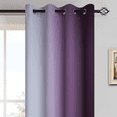 Yakamok Purple Curtain for Bedroom/Living Room Blackout,Ombre Curtains ...