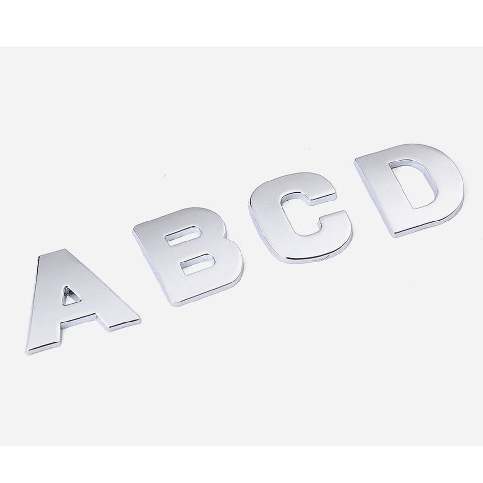 Car 3D letter car stickers English letters car logo DIY alphanumeric ...