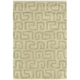 SAFAVIEH Soho Benson Geometric Wool Area Rug, Light Green, 6' x 6 ...