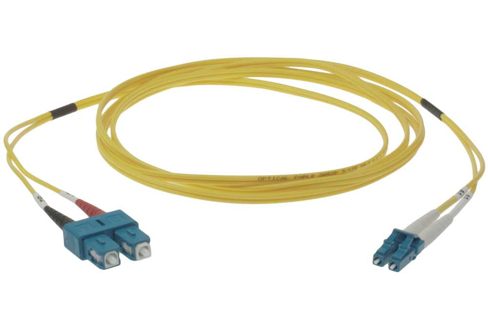 SF Cable LC-SC Duplex Singlemode 9/125 Fiber Optic Cable, 1 meter ...