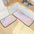2-Piece Kitchen Mat Set Non Slip Washable Floor Mats Decorative Rugs ...