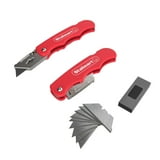 Folding Utility Knife with Blades– Set of 3 Heavy Duty Retractable Box ...