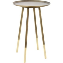 Signature Home Collection Set of 3 Beige and Black Enamel Nested Tables ...