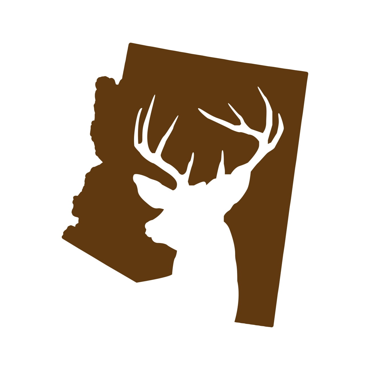 Arizona Deer State Sticker Decal Die Cut - Self Adhesive Vinyl ...