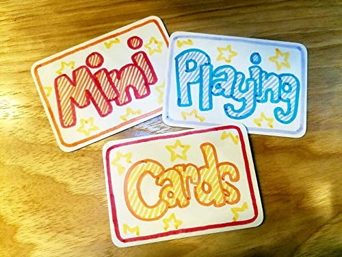 Naipes en Blanco Miniatura (Acabado Mate) 200 Cartas Blancas, 2.5" x 1. ...