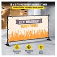 10x8 Backdrop Stand, Adjustable Banner Stand for Trade Shows, Photo ...