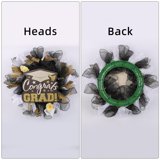 perfeclan Congrats Graduation Wreath Sign Wooden Sign Wreath Elegant ...