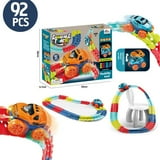 Changeable Track with LED Light-Up Race Car, 92PCS Anti Gravity Car ...