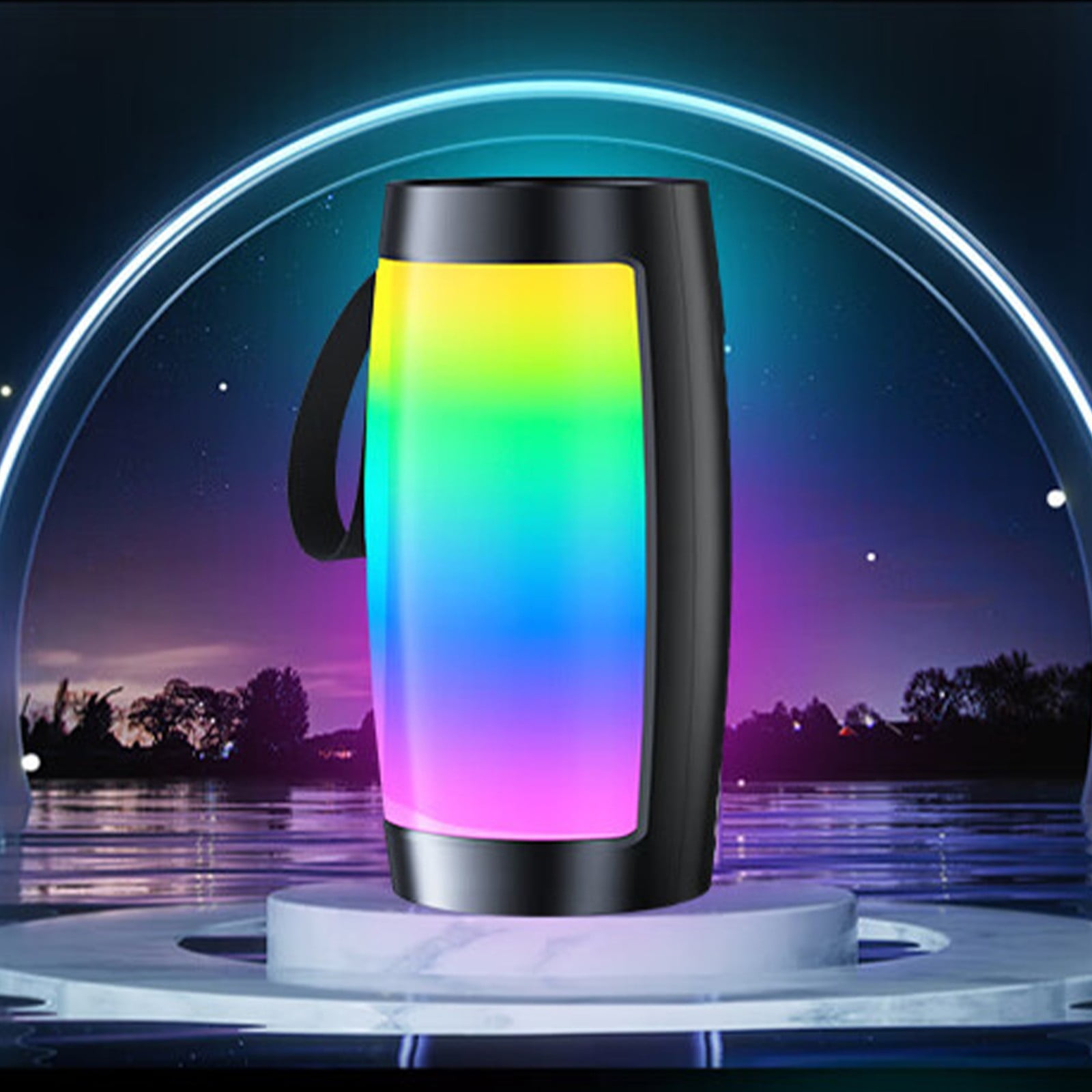 Click here for Rwvbm Portable Bluetooth Speaker With Colorful Led... prices