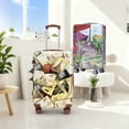 3-Piece Printed PC Luggage Set, 20/24/28in, Lock Silent Spinner Carry ...