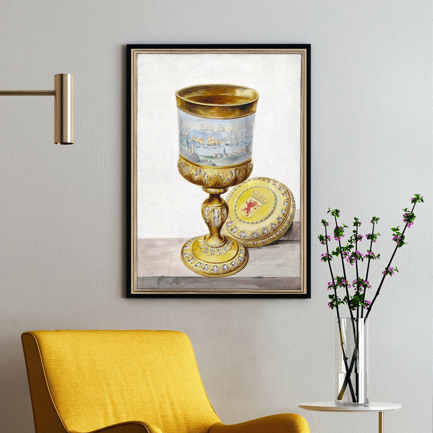 Golden Cup with Lid, Donated to Cornelis de Witt on the Occasion of the ...