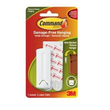 Command Wire-Backed Picture Hanger, 3 Hangers, 6 Strips Per Pack ...