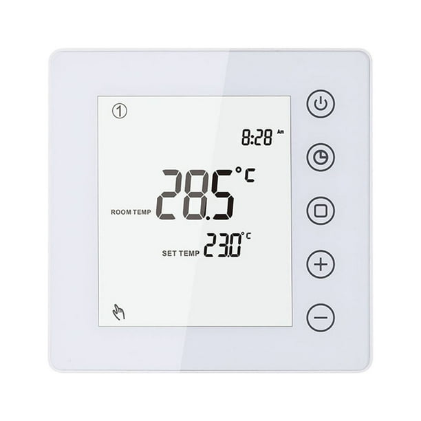 Amdohai 3A Water Heating Thermostat LCD Touchscreen Digital Heating Thermostat Week Programmable ...