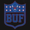Buffalo Shield Men's V-Neck T-shirt Game Night Fantasy Football Fan ...