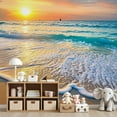 Wallpaper Beach Sea Nature Landscape Waves Sunset Sky Ocean ...