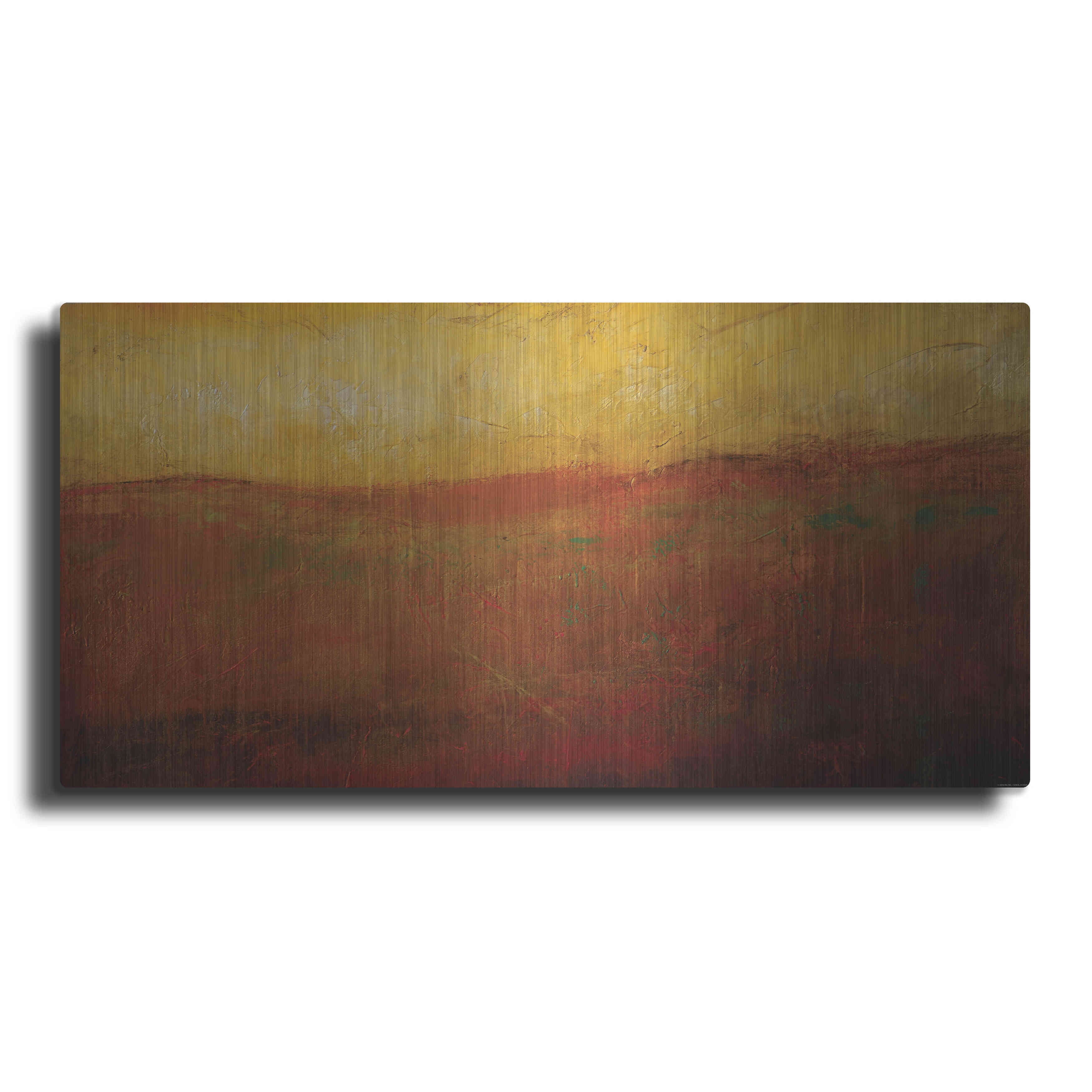 Luxe Metal Art 'Golden Sunrise' by Jadei Graphics, Metal Wall Art, 24 ...