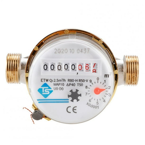 Smart Home Mechanical Rotary Wing Water Meter Type E Pointer Digital ...