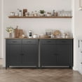 Homfa Entryway Storage Cabinet with 2 Drawers and 2 Doors, Wood Accent ...