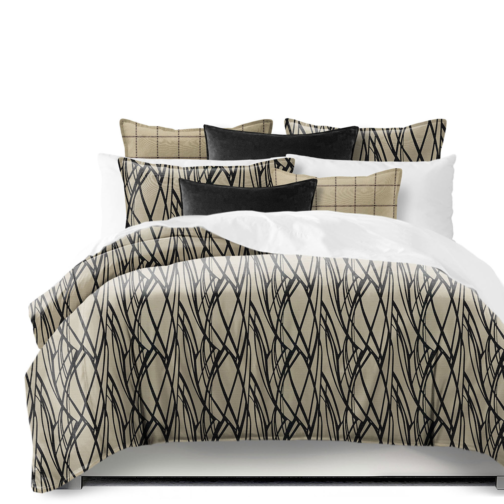 Demetre Coal Comforter Set Full - Walmart.com
