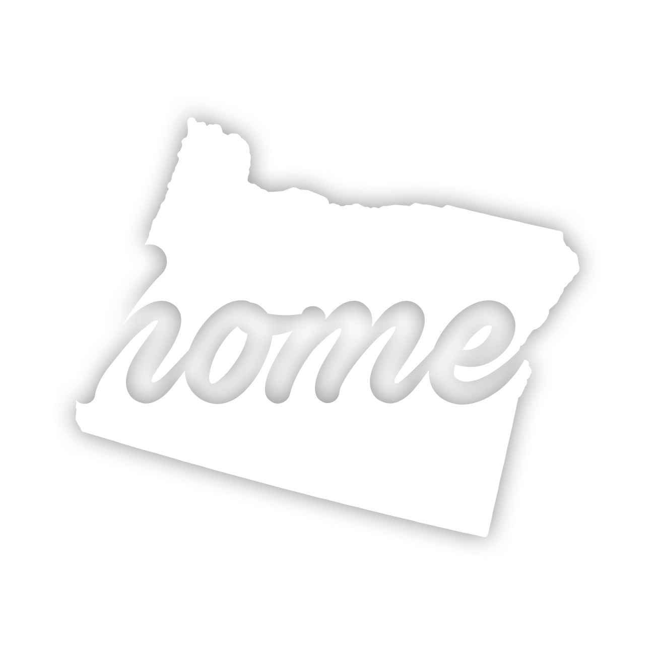 Oregon Home Sticker Decal Die Cut - Self Adhesive Vinyl - Weatherproof ...