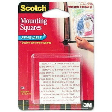 Scotch Double-Sided Adhesive Squares, Initially Removable, Great for ...