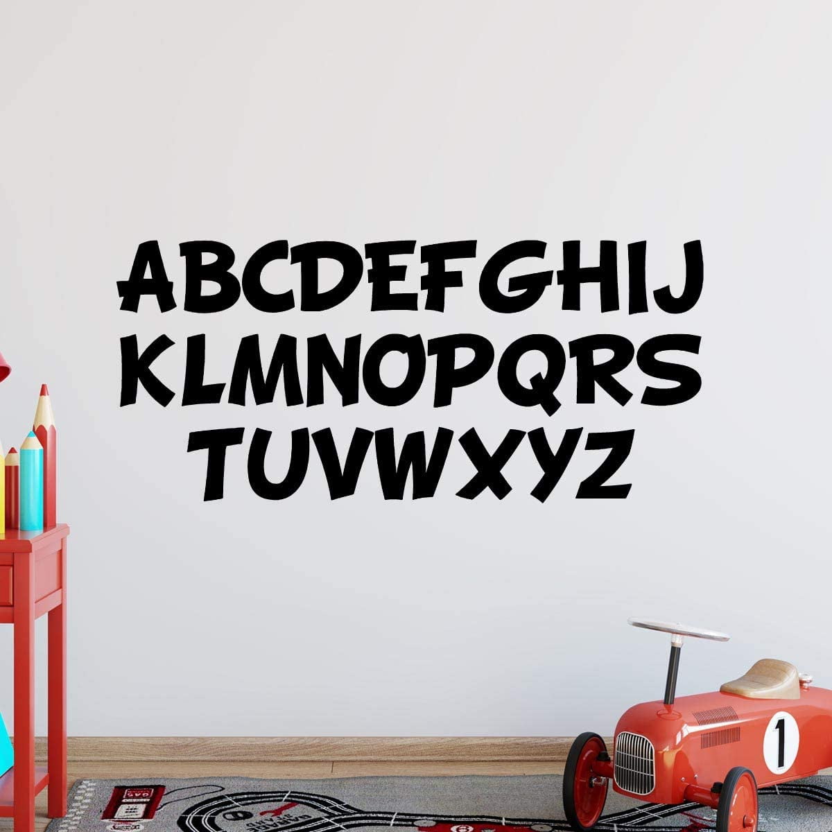 VWAQ Alphabet Wall Decals for Kids Classroom Educational Vinyl Stickers ...